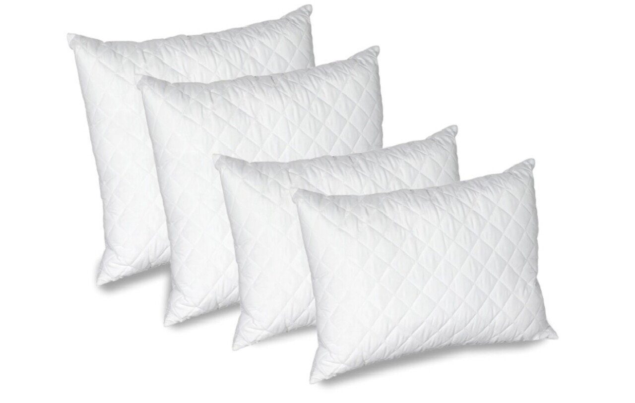 Set 4 perne antialergice si lavabile din microfibra matlasata ...