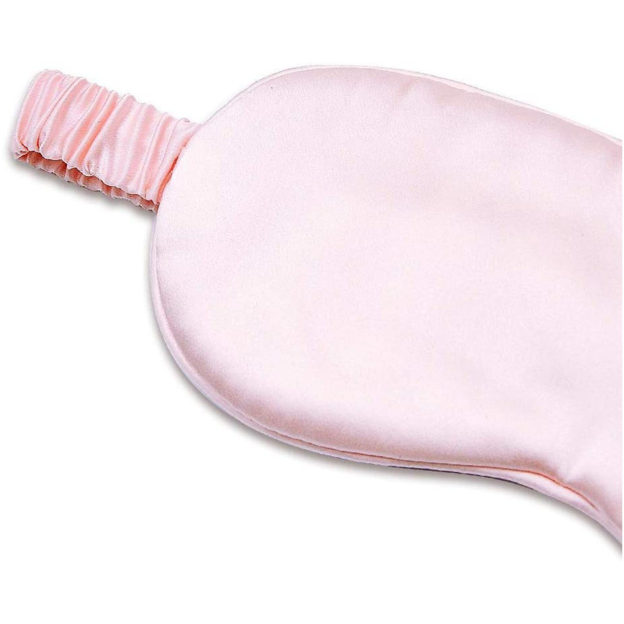 Masca de somn din matase naturala mulberry, 19 momme, roz, SLKM-01