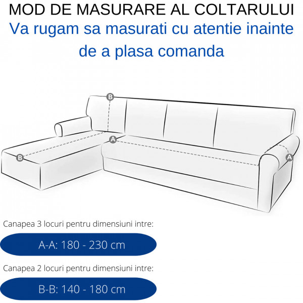 Set 2 huse elastice pentru coltar, catifea, marime: M+L, verde, HCCJ-07