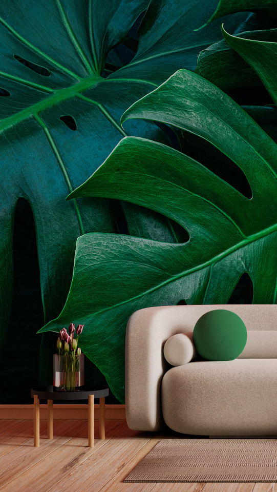 Tapet personalizat Frunze Verzi 54