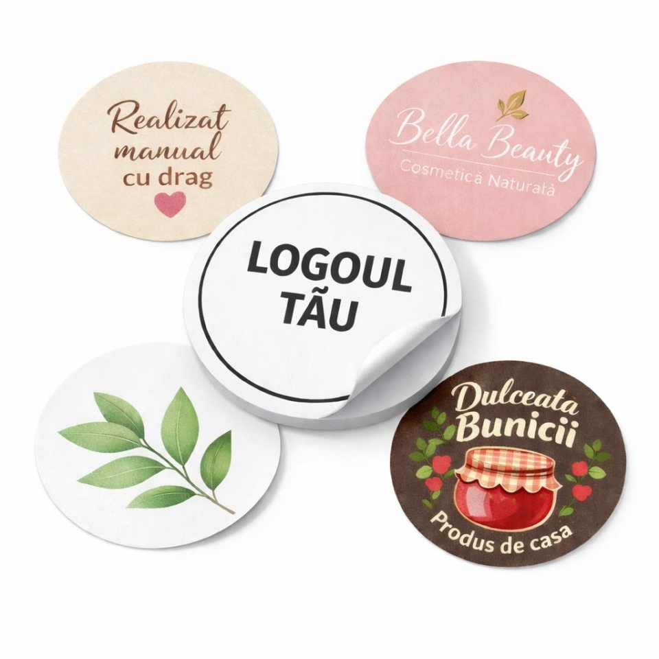 Etichete autocolante personalizate
