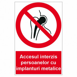 Sticker indicator Accesul interzis persoanelor neautorizate