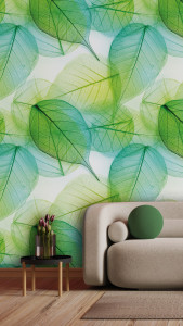 Tapet personalizat Frunze Stilizate 48