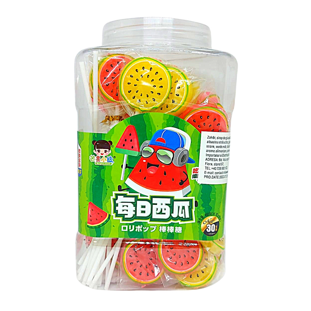 Acadele colorate in forma de pepene 15 g, 30 buc