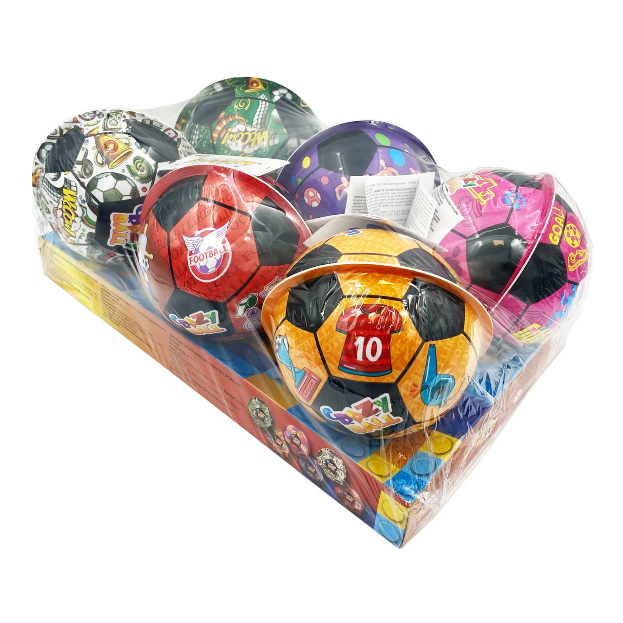 Crazy ball cu surprize 90 g, 6 buc