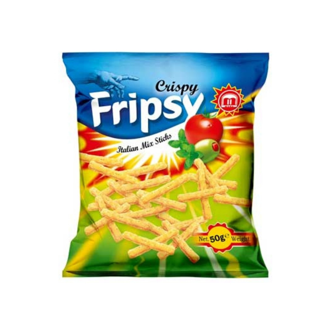 Snacksuri Fripsy Italian mix 50 g, 25 buc
