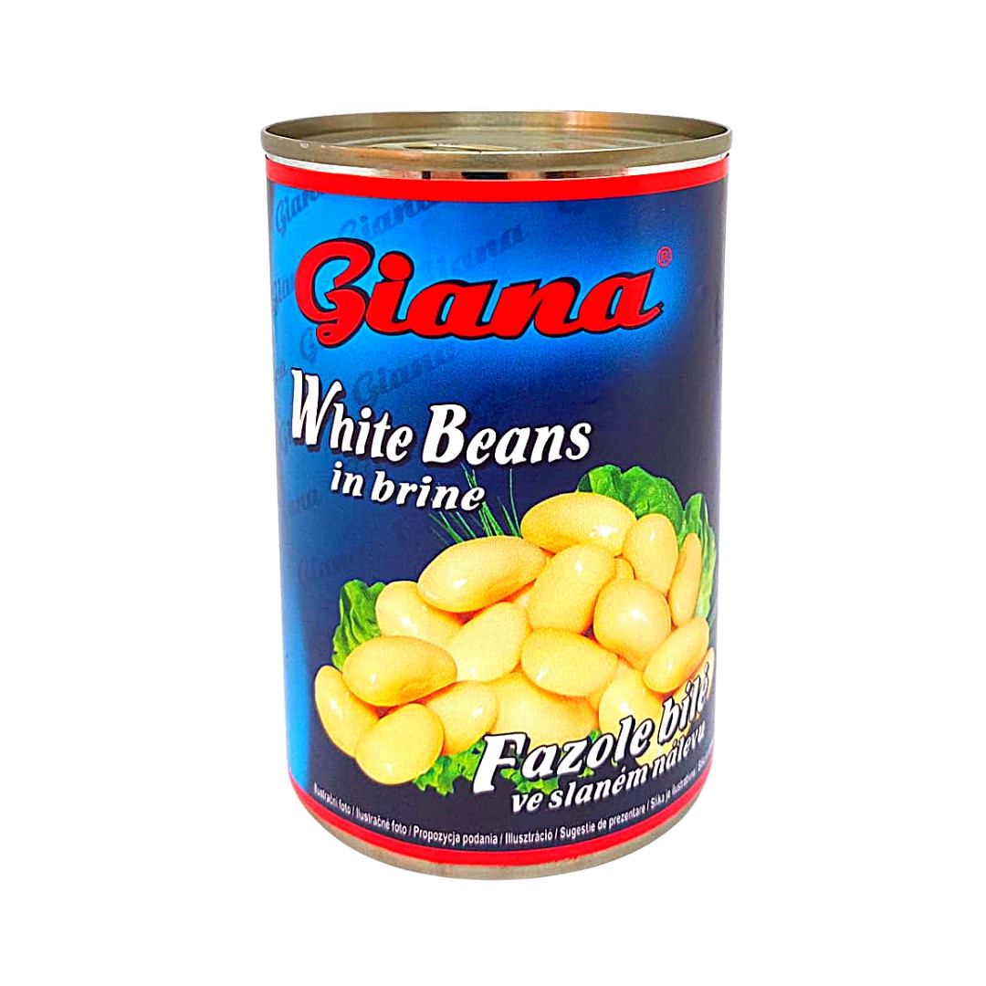 Fasole alba boabe intregi Giana 400 g