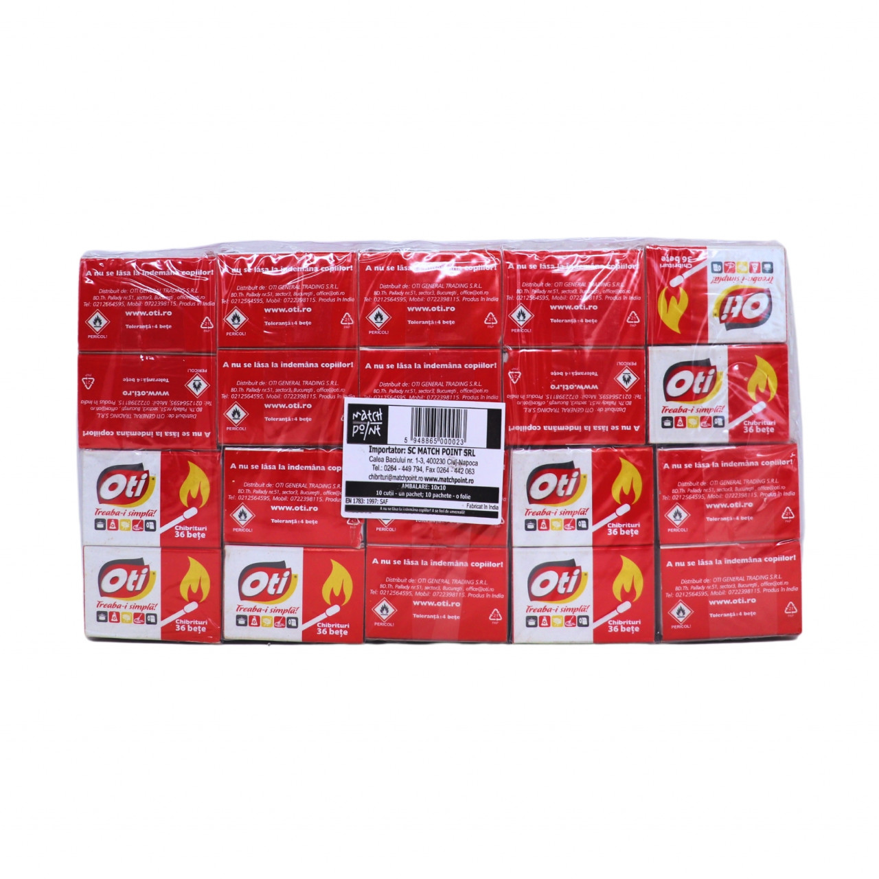 Chibrituri Oti 36 bete, 100 seturi