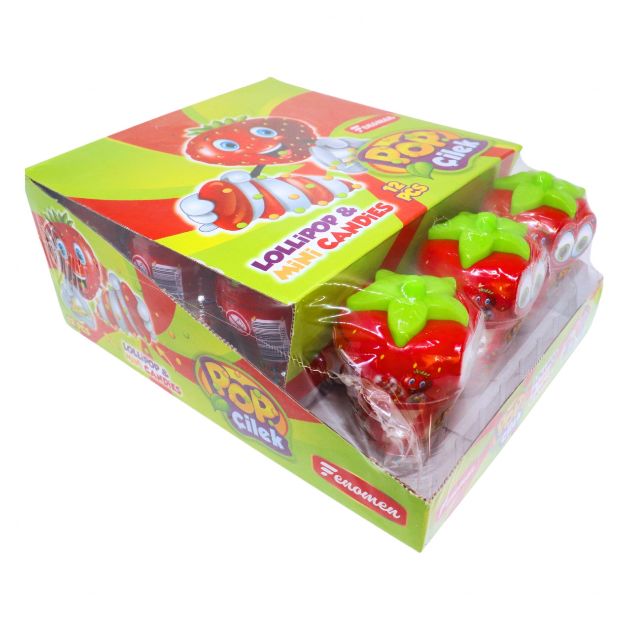 Acadele aroma capsuni Fenomen Pop Click 27 g, 12 buc