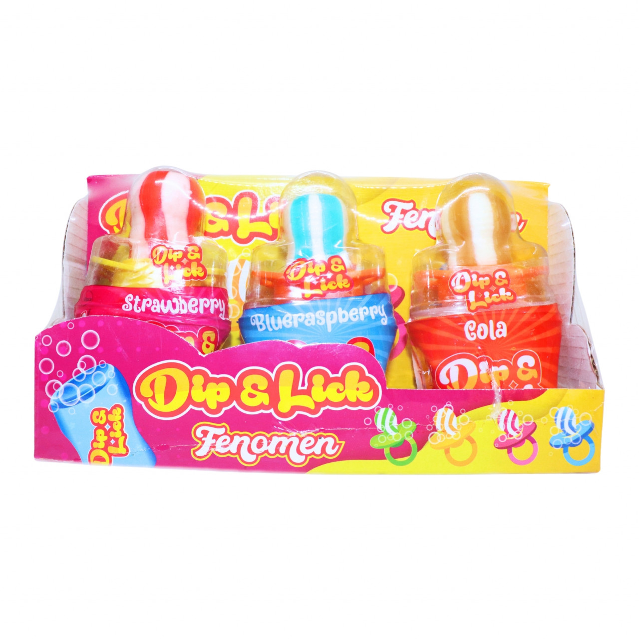 Acadele colorate suzeta Fenomen 32 g, 12 buc