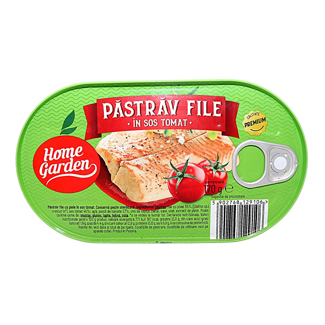 File de pastrav in sos tomat Home Garden 170 g