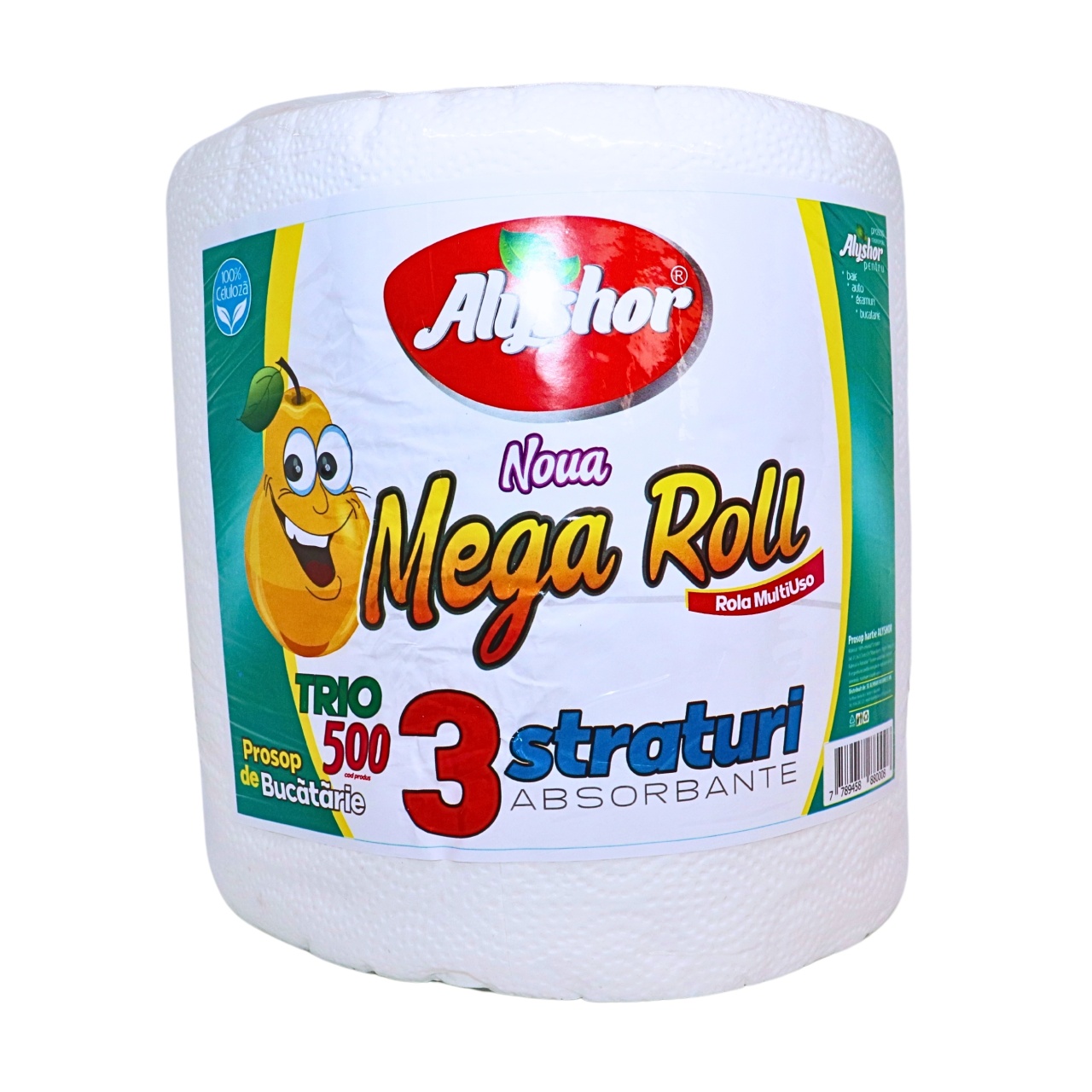 Prosoape din hartie Alyshor Mega Roll 500, 3 straturi