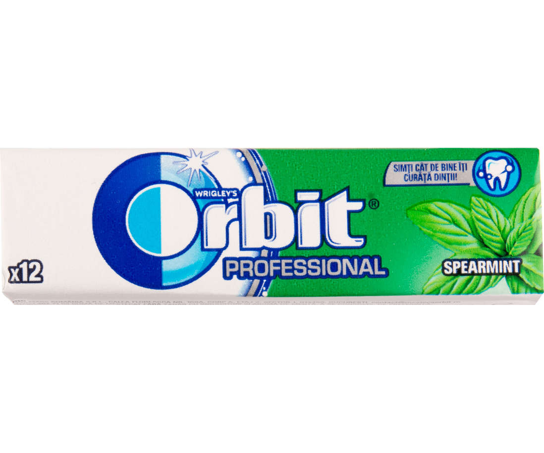 Guma Orbit Refresher Spearmint, 16 buc