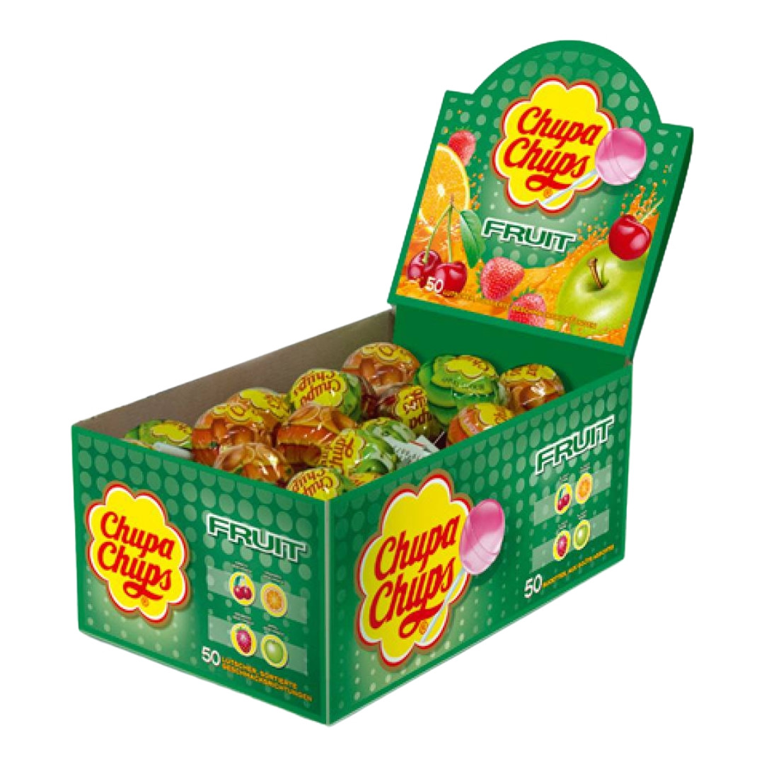 Acadele Chupa Chups cu fructe 12 g, 50 bucati