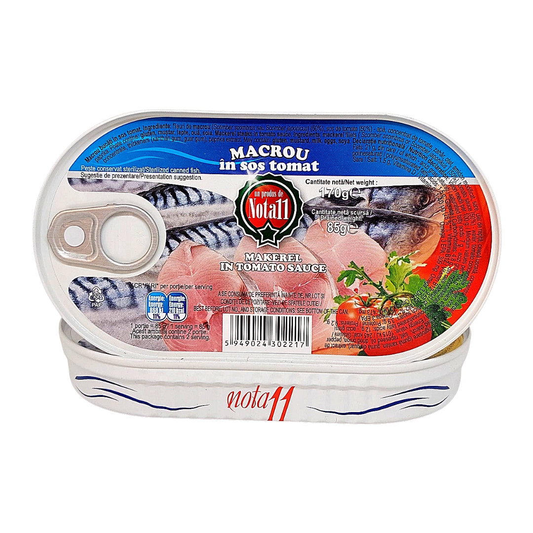 Macrou in sos tomat Nota11 170 g