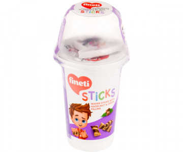 Napolitane sticks cu crema Fineti Sticks 45 g, 8 buc