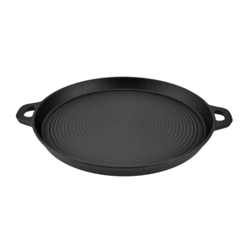 Placa grill BBQ 33cm rotunda, fonta Perfect Home 12003