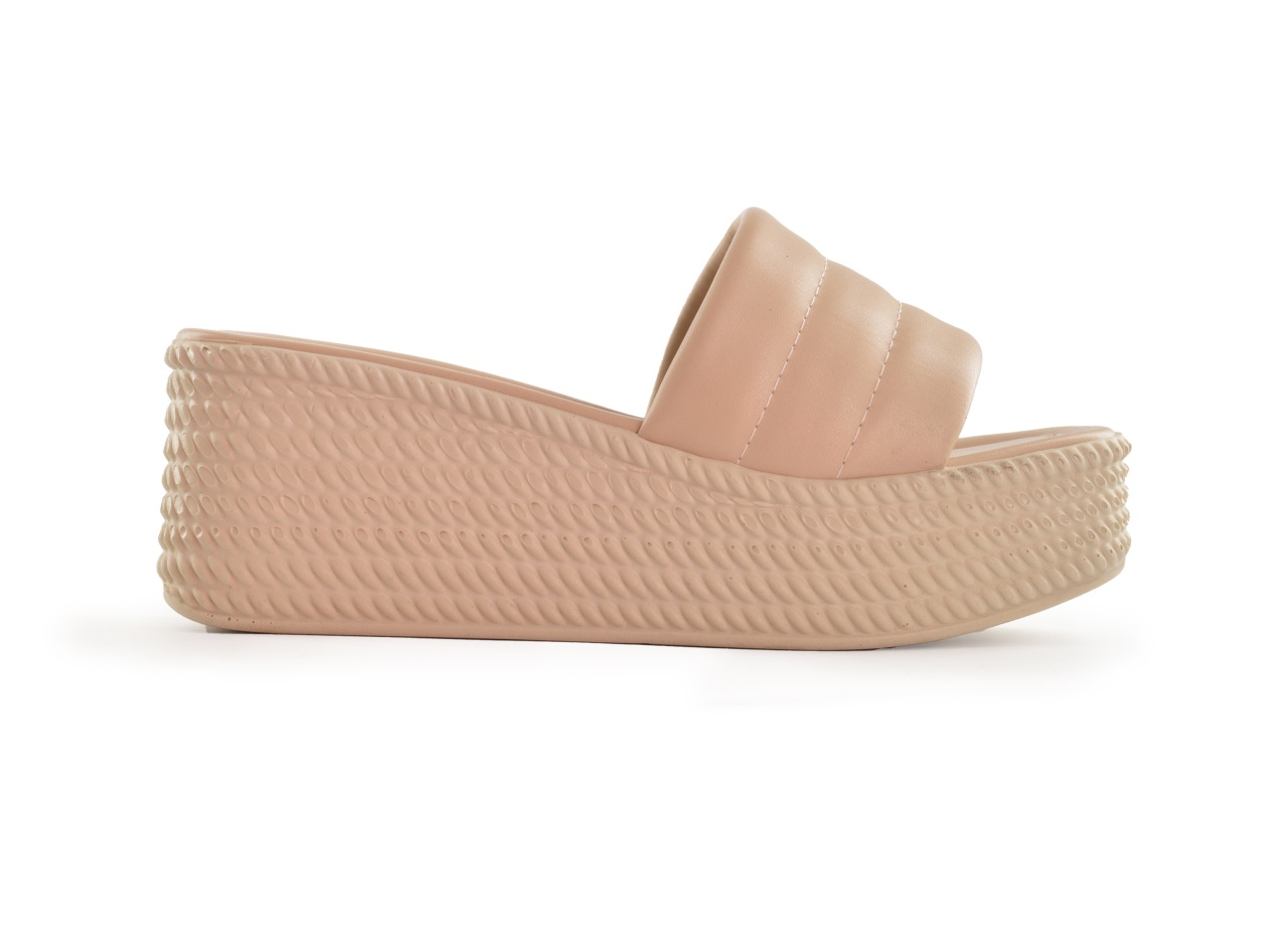 Ženske papuče na platformu MQ-4BE bež