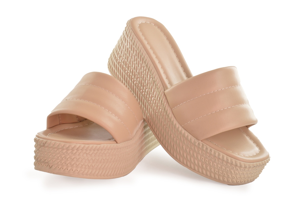 Ženske papuče na platformu MQ-4BE bež