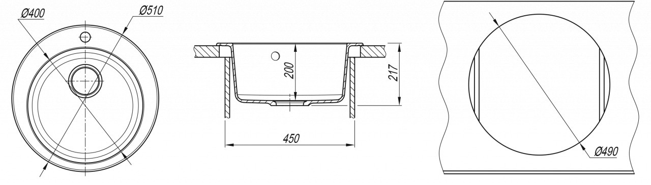 Granitna sudopera u bež boji Dr Gans Gala i Lučna slavina SET