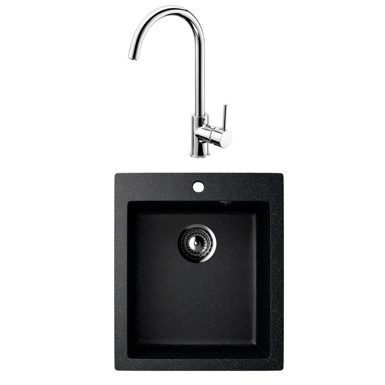 Granitna sudopera Ulgran U404 u kombinaciji sa slavinom