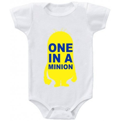 Body Bebe Personalizat One in a minion Drool - Body-uri printate
