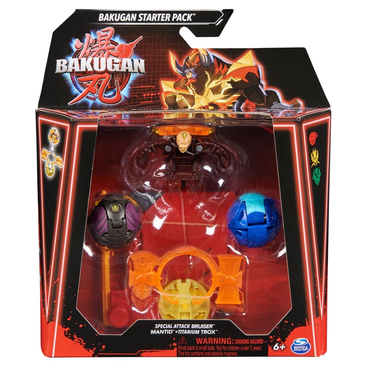 BAKUGAN STARTER PACK BRUISER MANTID TITANIUM TROX - Figurine