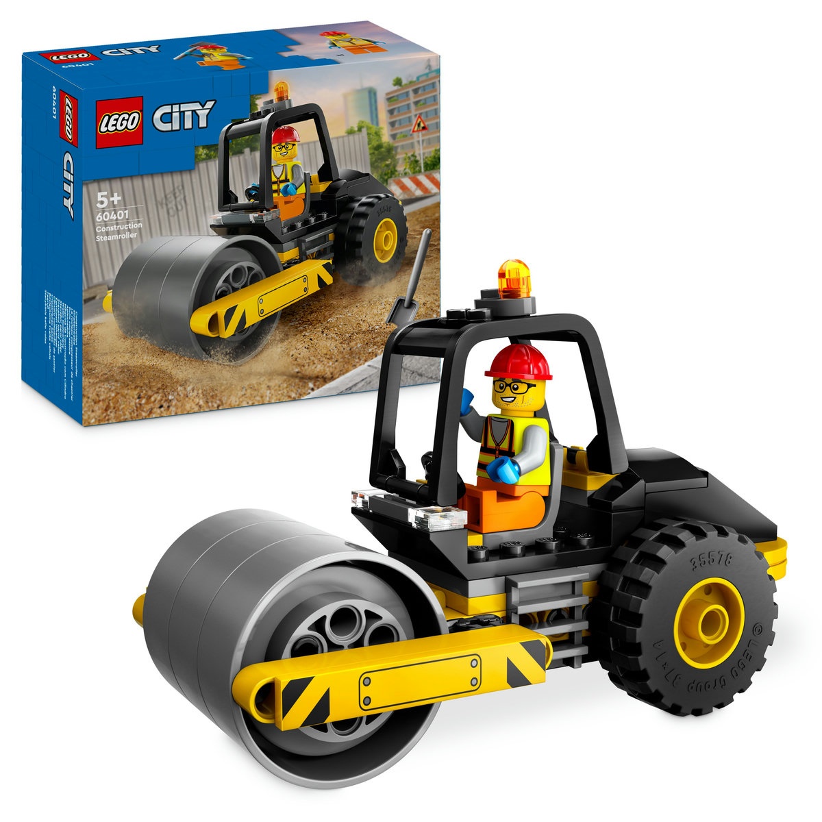 LEGO CITY CILINDRU COMPACTOR DE SANTIER 60401 - LEGO