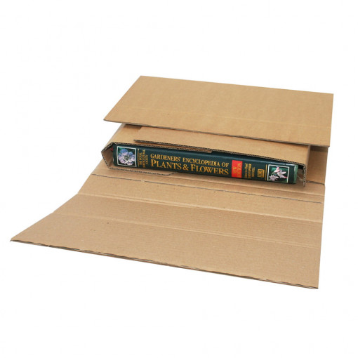 Set 5 Cutii Carton Carti, CO3, 355x205x16mm, Natur