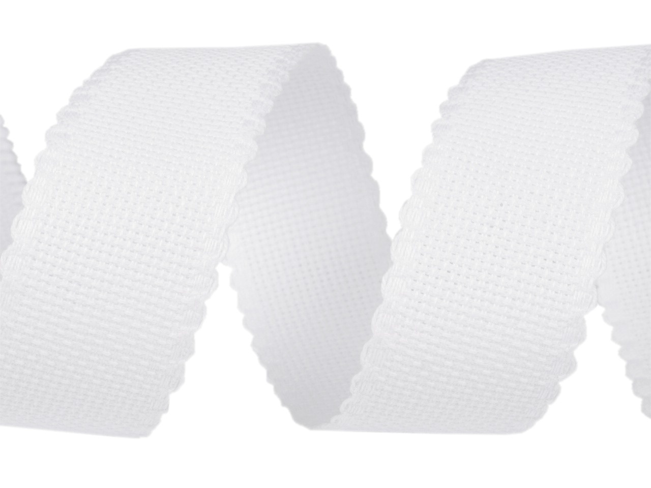 Banda pentru brodat alba - latime 5 cm