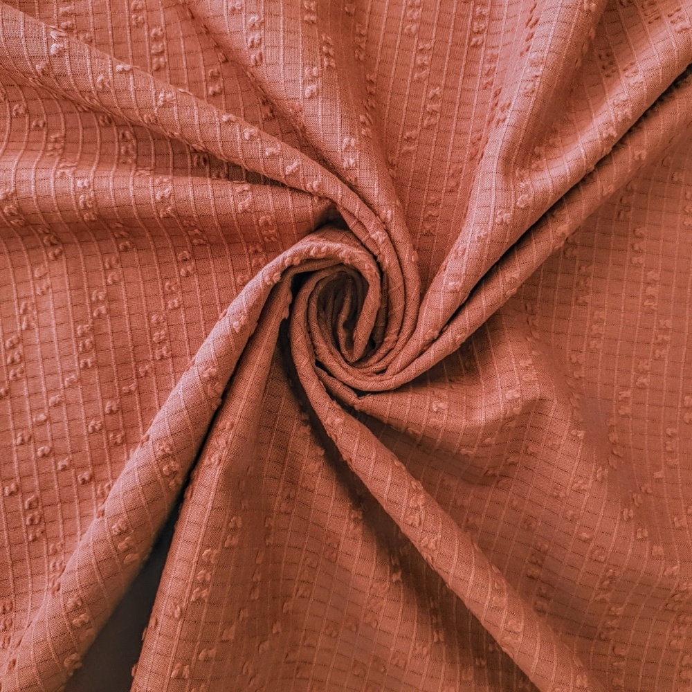 Voal brodat- Dobby Stitch Paprika