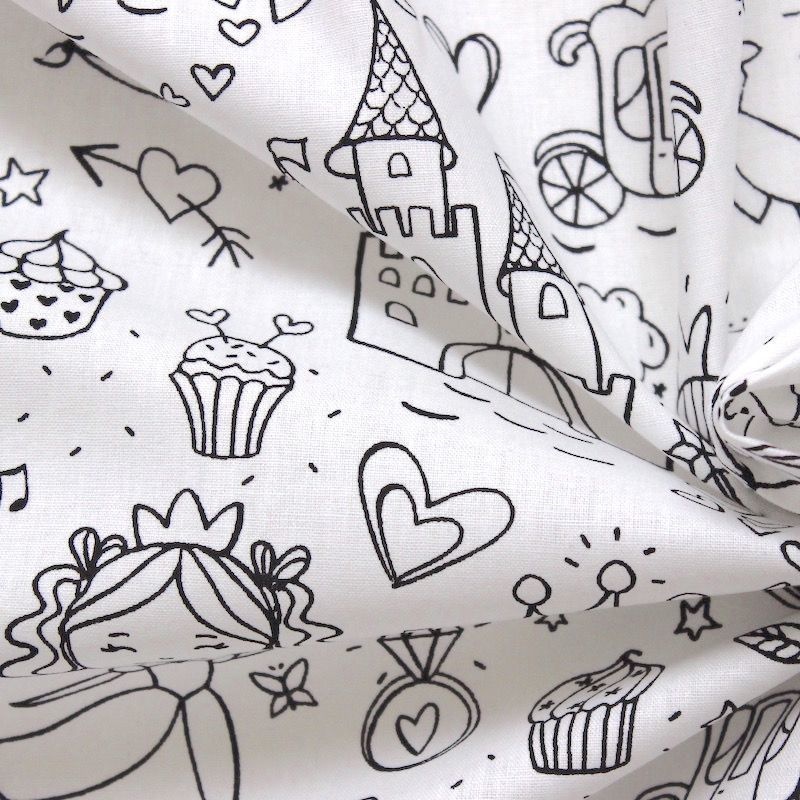 Material textil de colorat - Color me Fairy