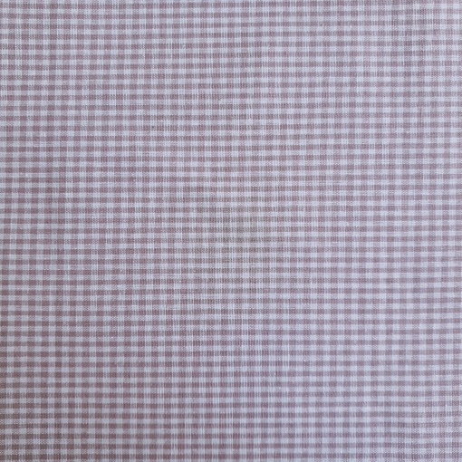 Material bumbac in carouri Vichy - Old Rose 3001-413