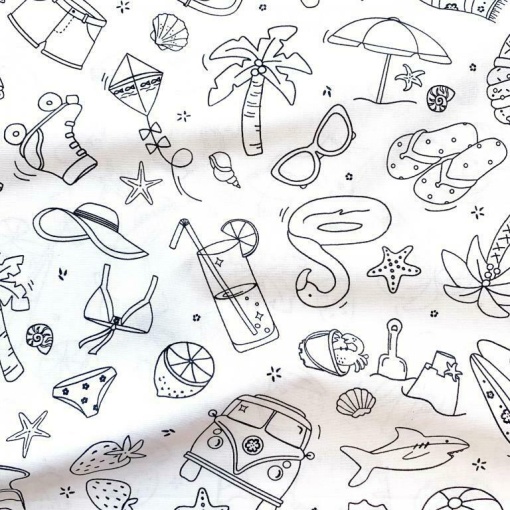 Material textil de colorat - Playa