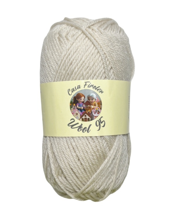 Fir din lana Casa Firelor 50 gr - Culoare Bej 00085