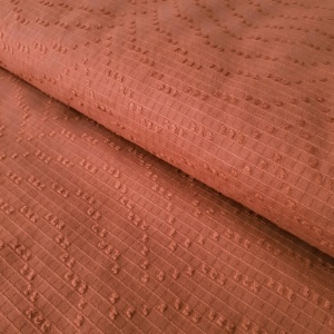 Voal brodat- Dobby Stitch Paprika