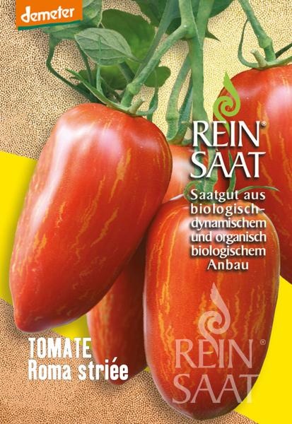 Roma Striate BIO (25 seminte) tomate striate rosu cu galben ...