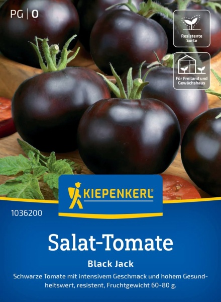 Black Jack F1 (7 seminte) tomate negre de 60-80 gr, aroma unica, Kiepenkerl