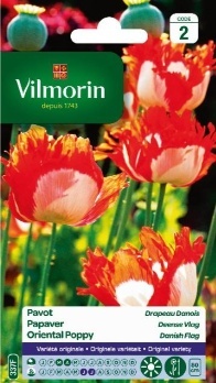 Mac Oriental (1 gr) flori mari rosii, Vilmorin