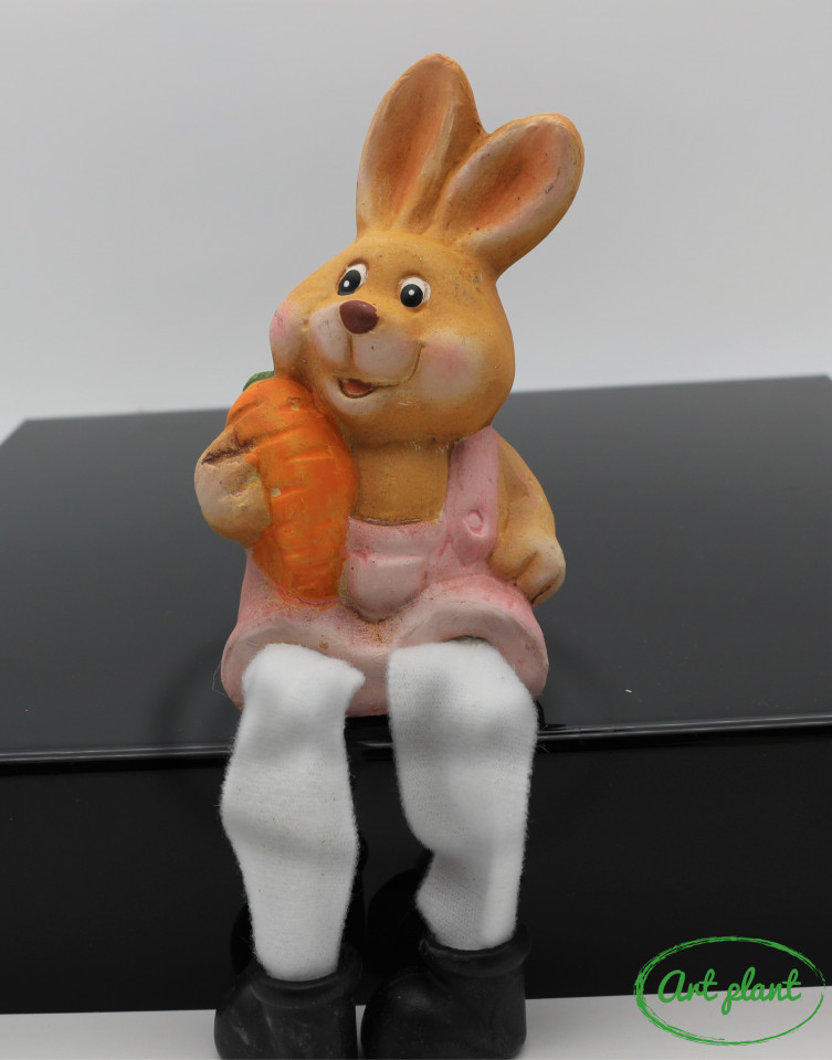 Cuplu iepuras ceramic 3.5 x 9 cm