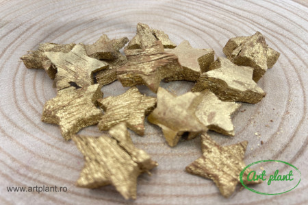 Stelute lemn aurii 3 cm