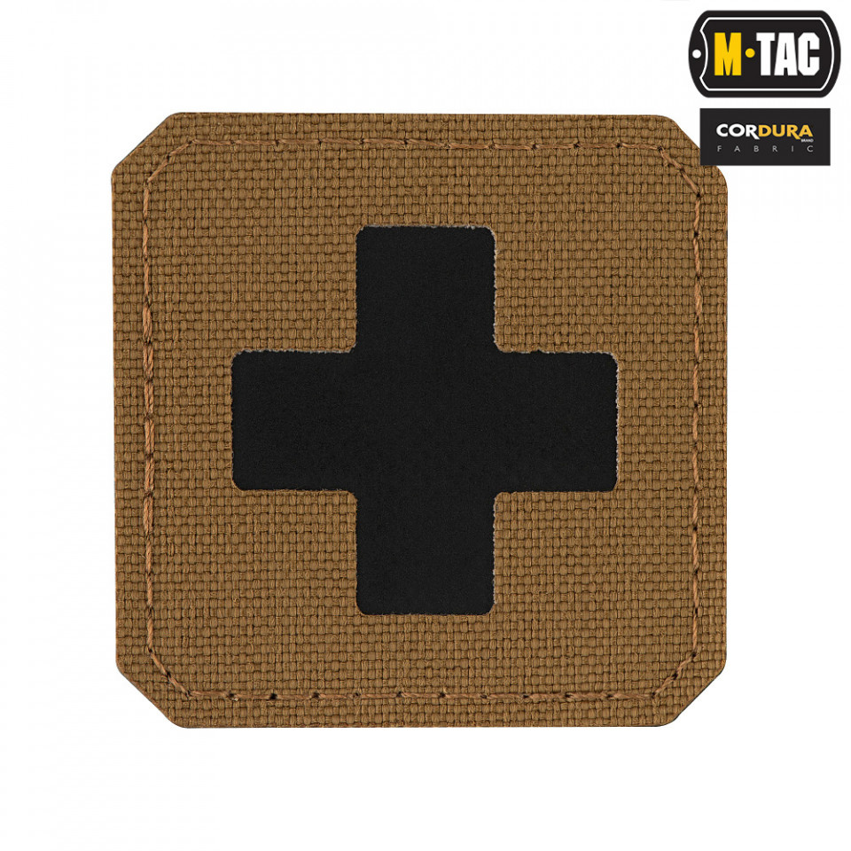 Patch M-tac Medic Cross laser cut - Coyote black