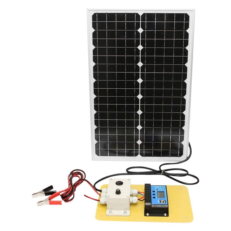 KIT PANOU SOLAR 30W, PYRAMID®, FOTOVOLTAIC, MONOCRISTALIN, CONTROLLER ...