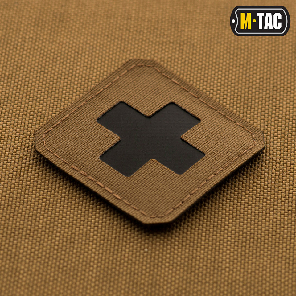 Patch M-tac Medic Cross laser cut - Coyote black