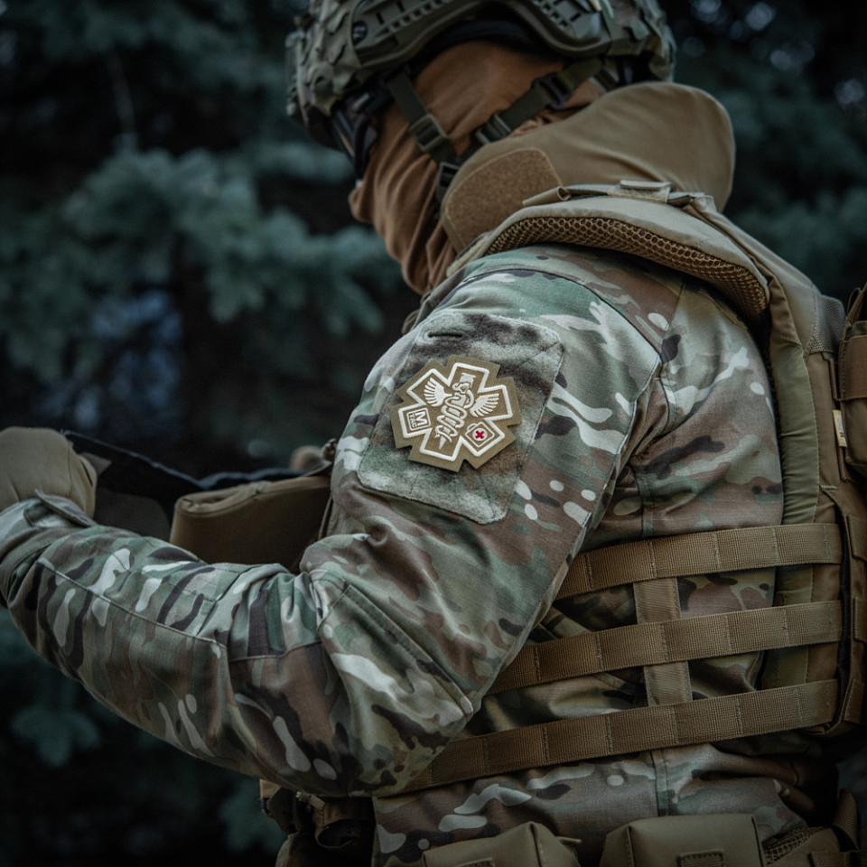 Patch M-Tac Paramedic brodat - Coyote