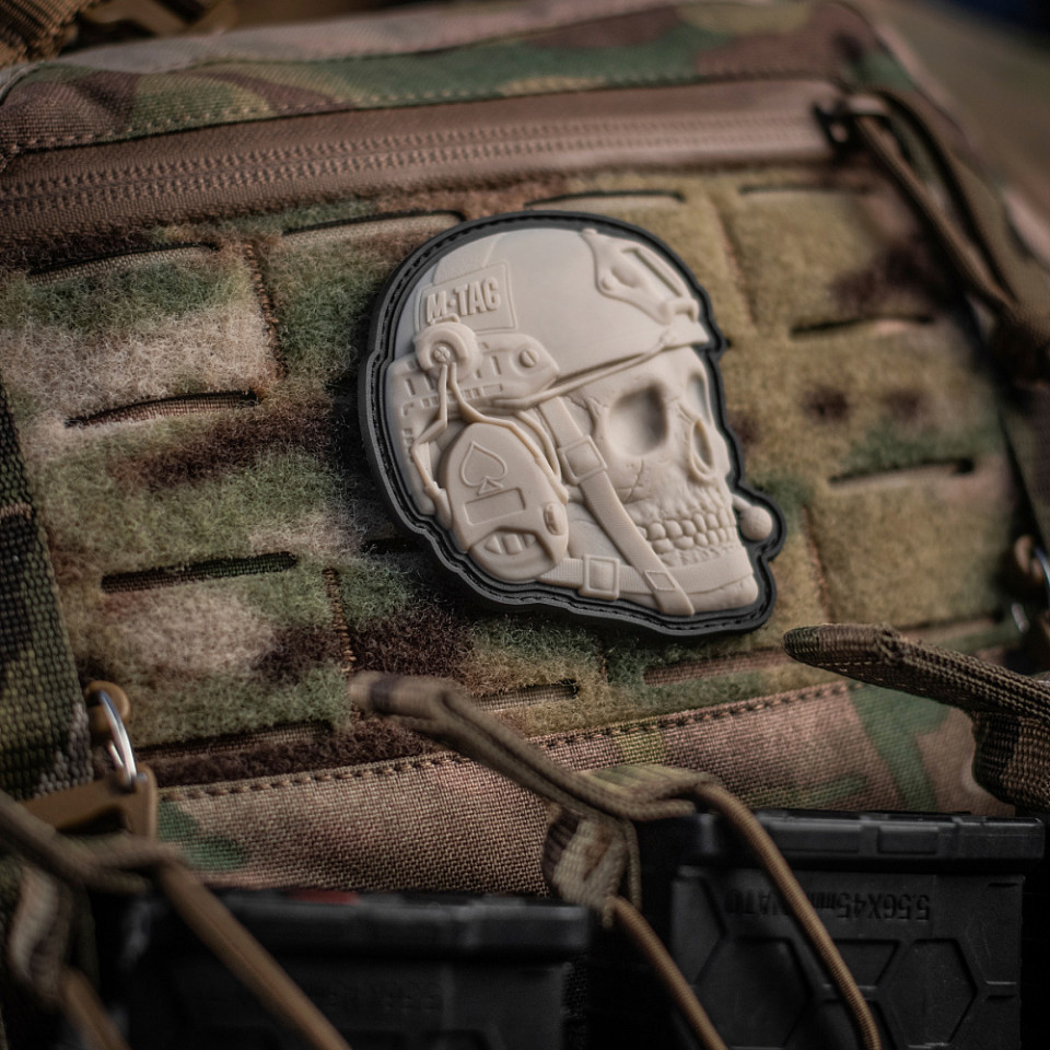 Patch Operator 3D PVC - Alb