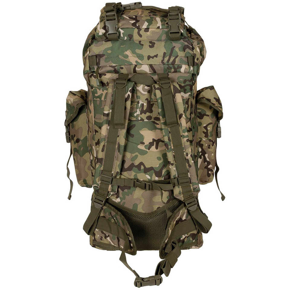 Rucsac BW Combat MOLLE 65 l cu tija de aluminiu - Multicam