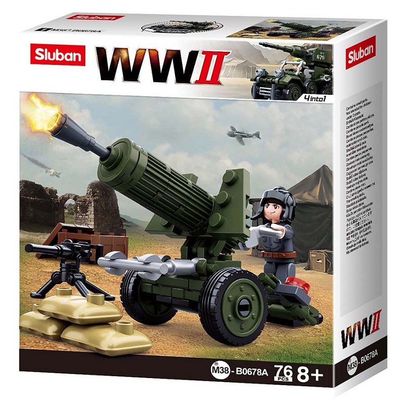 Sluban WWII 4in1 Army model A M38-B0678A