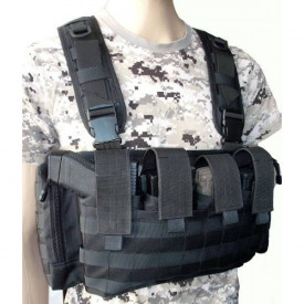 Vesta TYR chest rig cu camel back - Negru