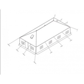 Cort militar 10m x 4.8m